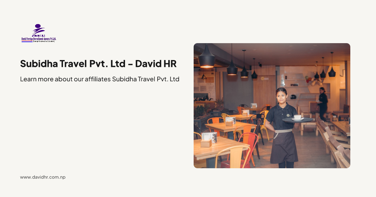 Subidha Travel Pvt. Ltd - David HR